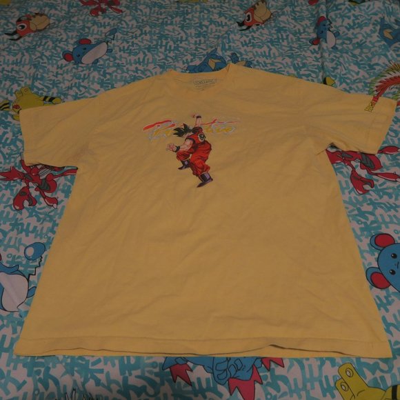 Primitive | Shirts | Primitive X Dragon Ball Z Goku Anime Manga Yellow ...
